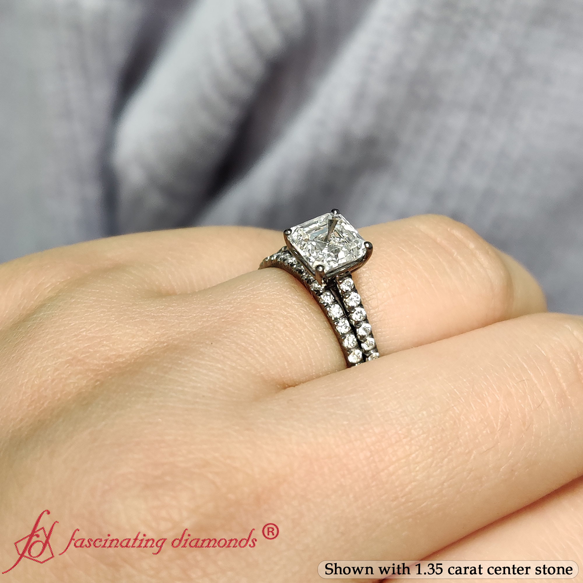 Shop Thin U Prong Diamond Wedding Set Online
