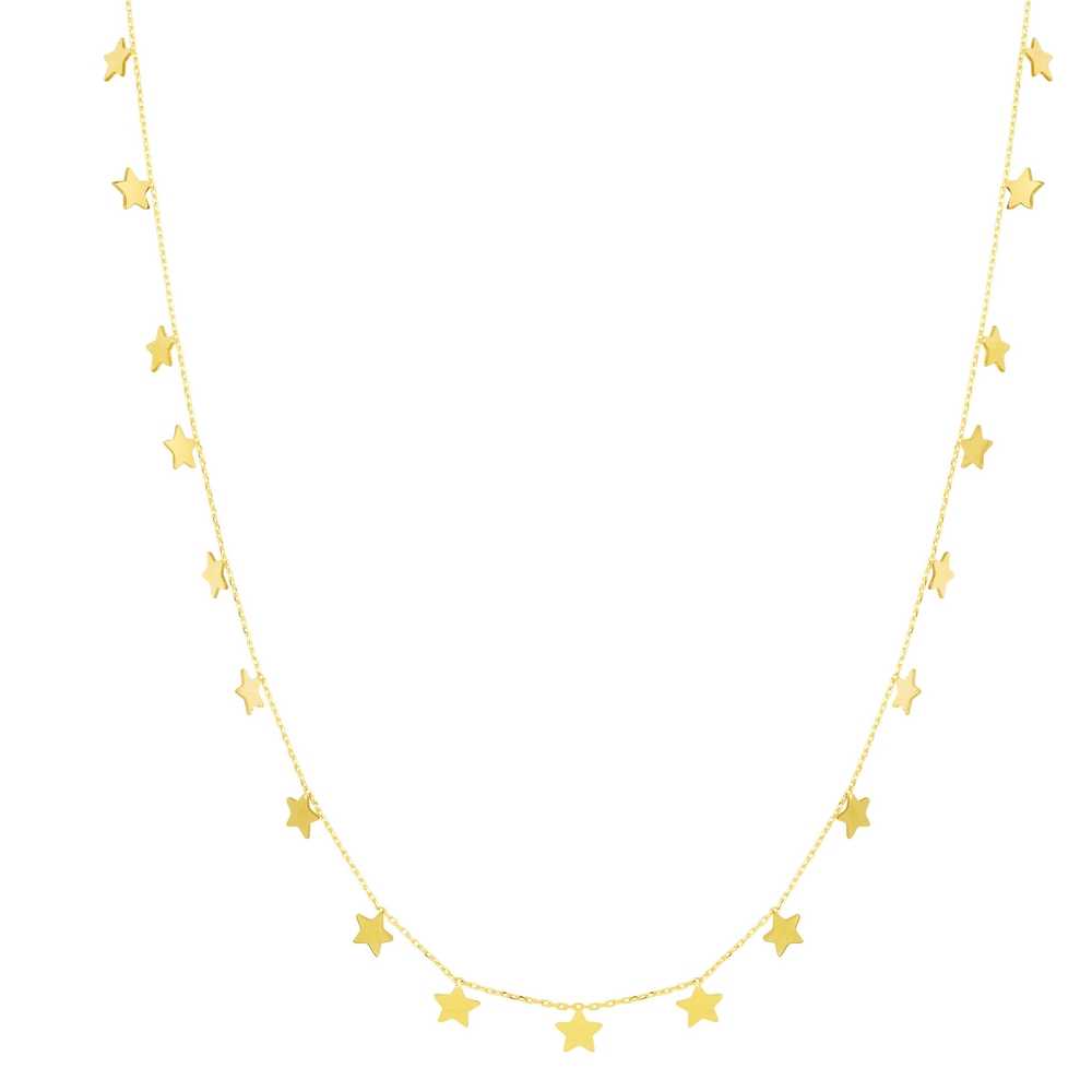 Shop Dangling Stars Gold Necklace Online